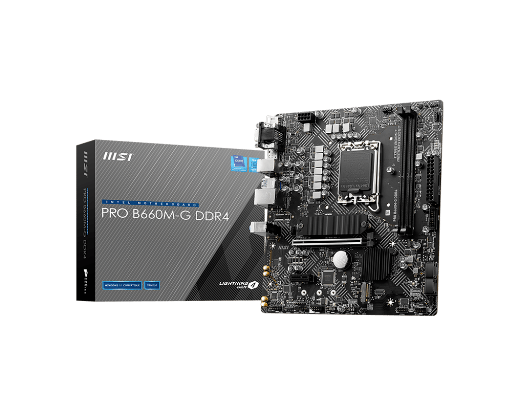 Buy MSI PRO B660M-G DDR4 – Intel B660 Chipset (Socket LGA1700) PCIe 4.0 ...