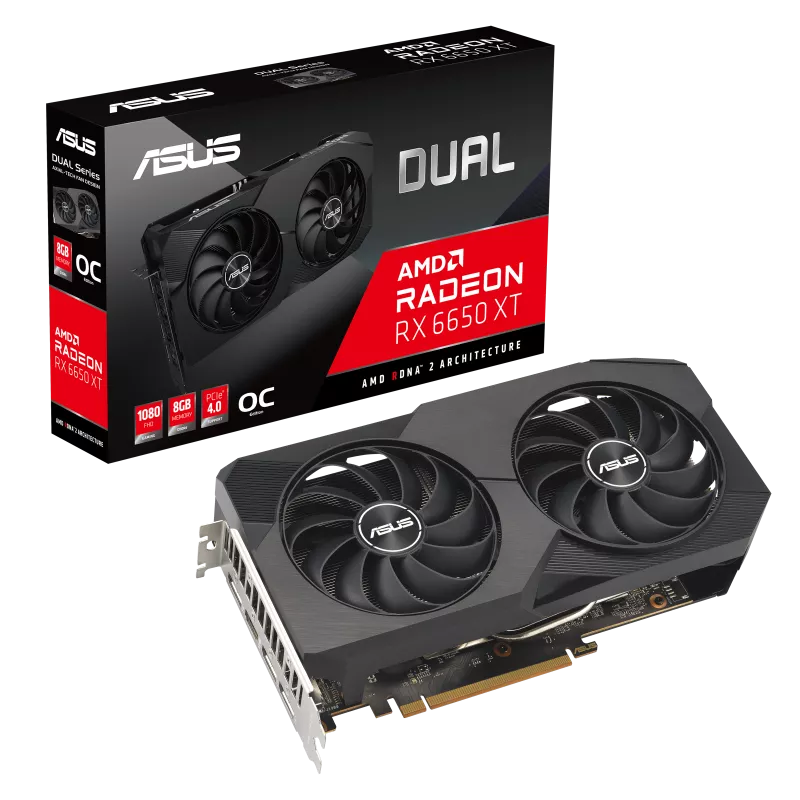 Buy ASUS Dual AMD Radeon RX 6650 XT V2 OC Edition 8GB GDDR6 Graphics ...
