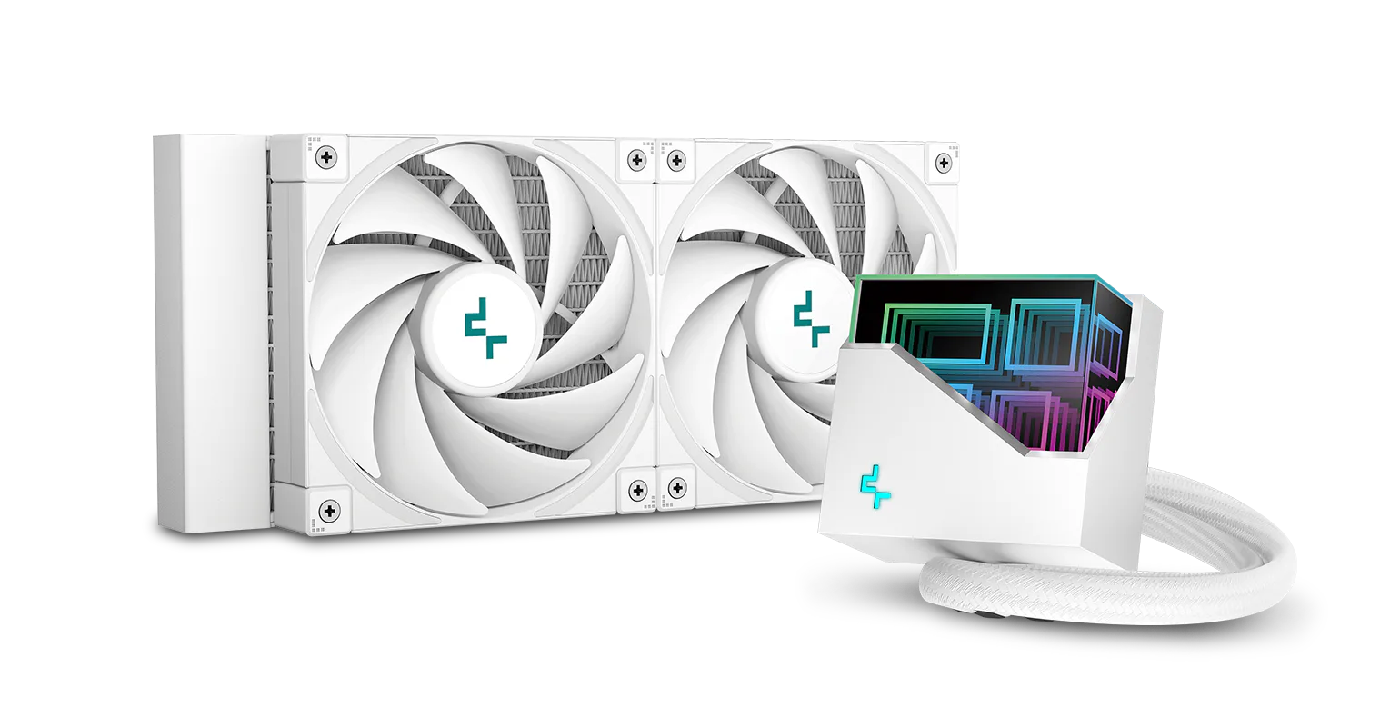 Buy DeepCool LT520 240mm All-In-One Liquid CPU Cooler - White | Store ...