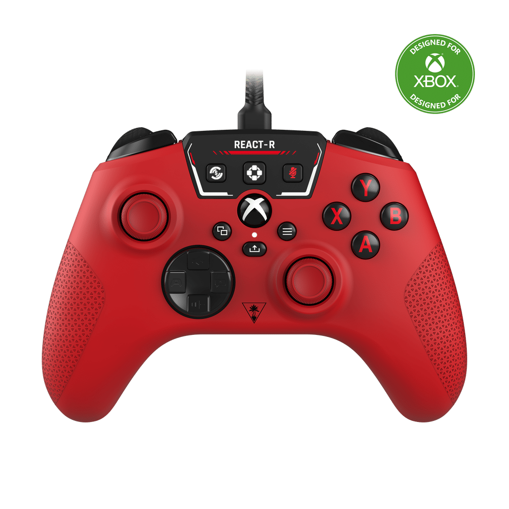 Buy Turtle Beach REACT-R Wired Controller - Red (Xbox X|S, Xbox One, PC ...